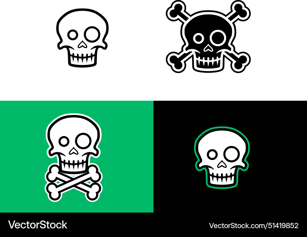 Skull drawing Royalty Free Vector Image - VectorStock