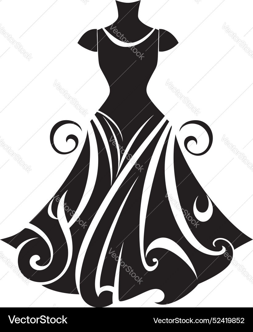 Trendsetting fashion black logo emblem chic Vector Image
