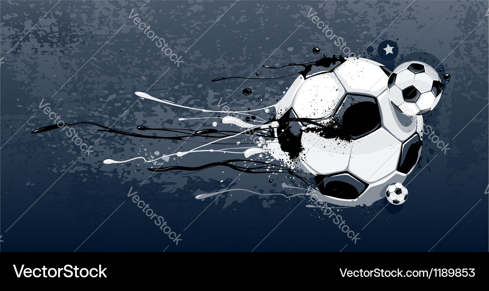 Abstract Football Splash Royalty Free Vector Image