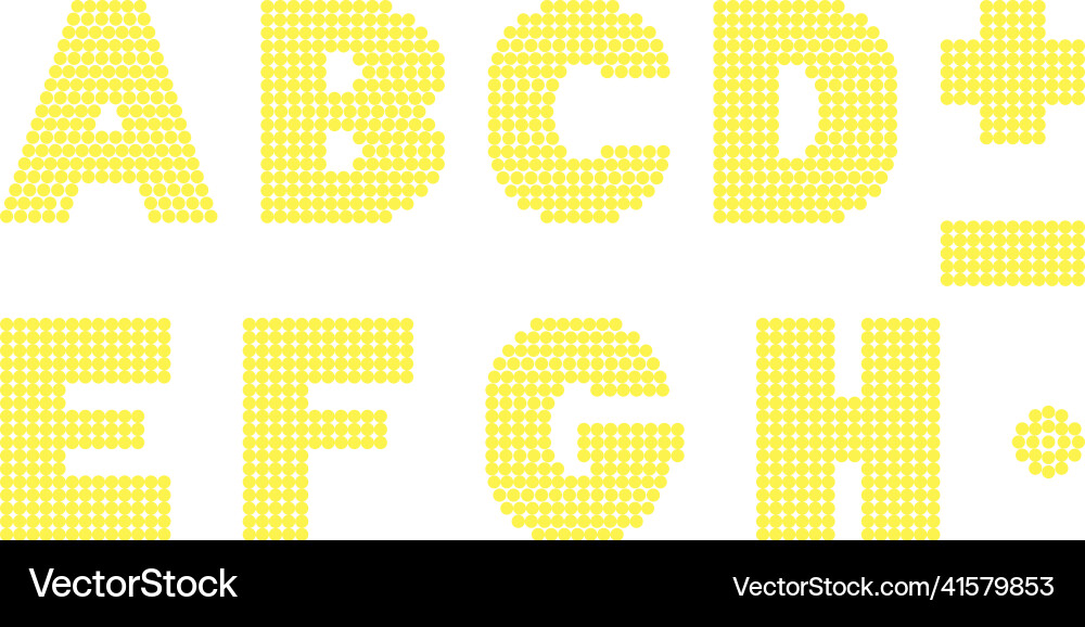 Font Royalty Free Vector Image - VectorStock