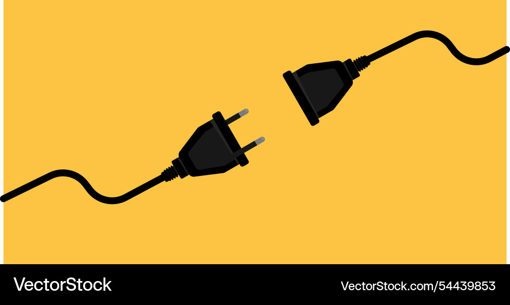 Plug and socket electricity - banner background – Royalty-Free Vector ...