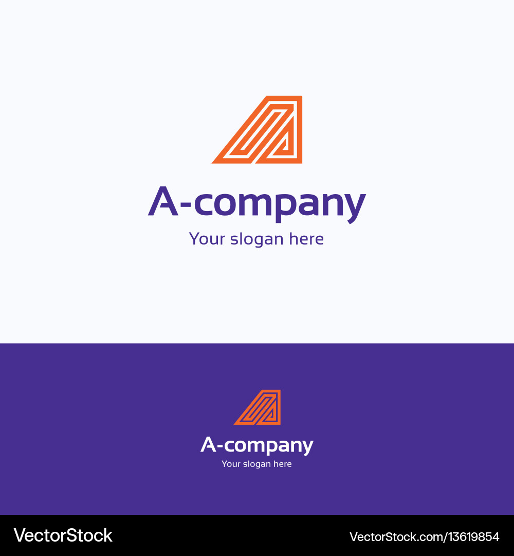 A company logo Royalty Free Vector Image - VectorStock