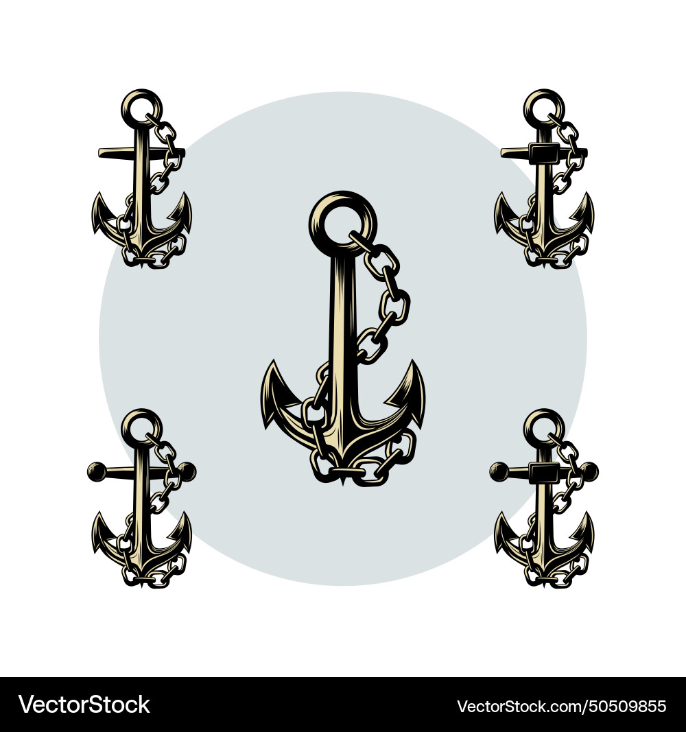 Anchor design Royalty Free Vector Image - VectorStock