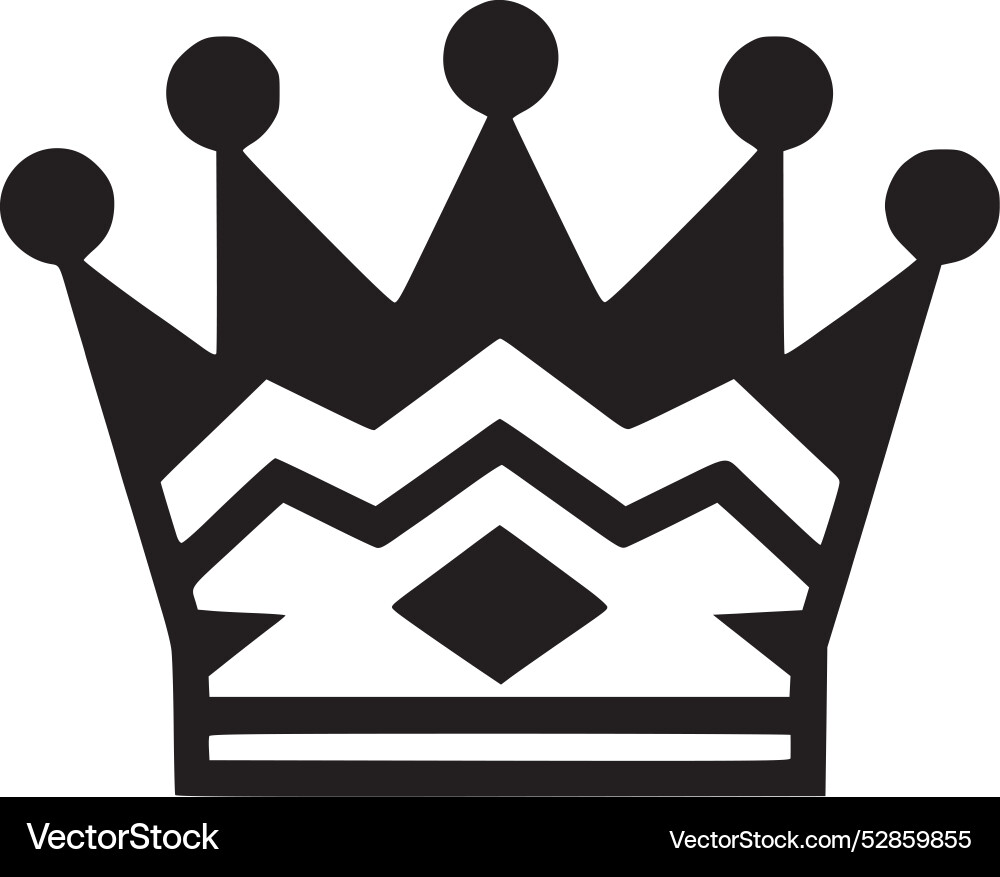 Crown - high quality logo ideal for t-shirt Vector Image