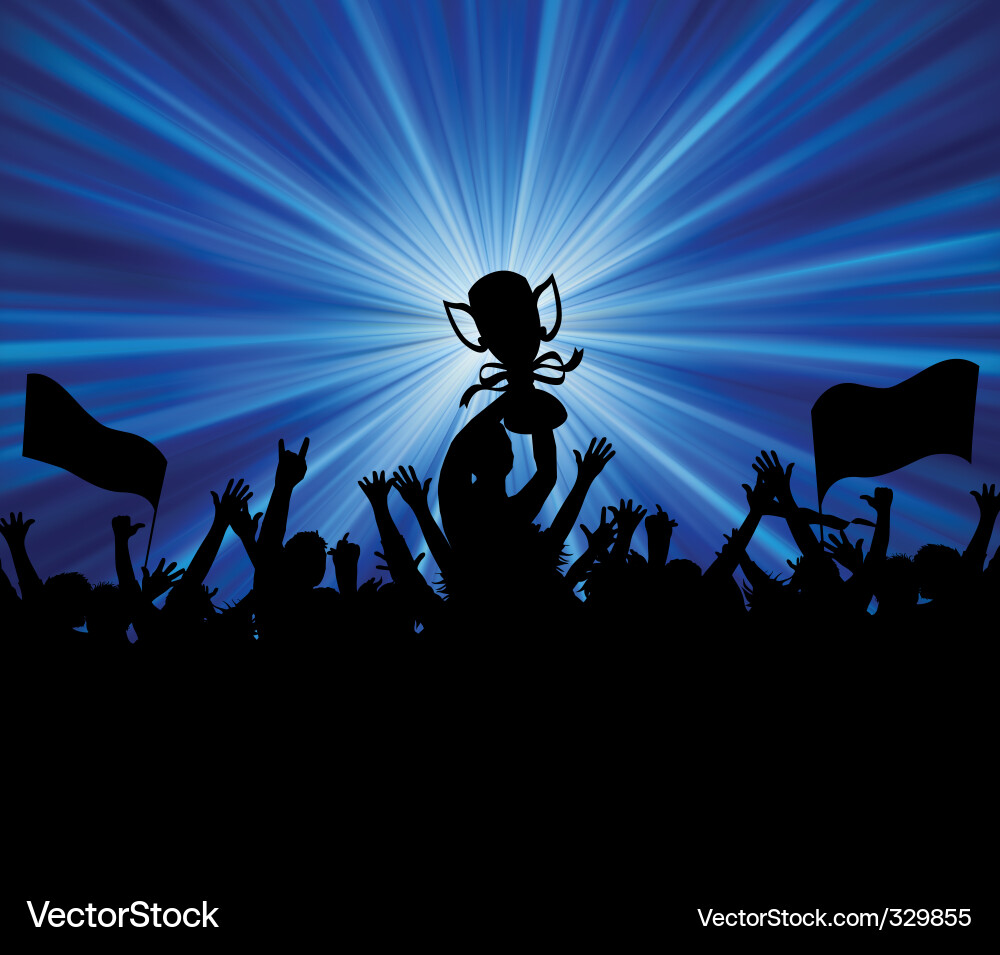 Excited people Royalty Free Vector Image - VectorStock