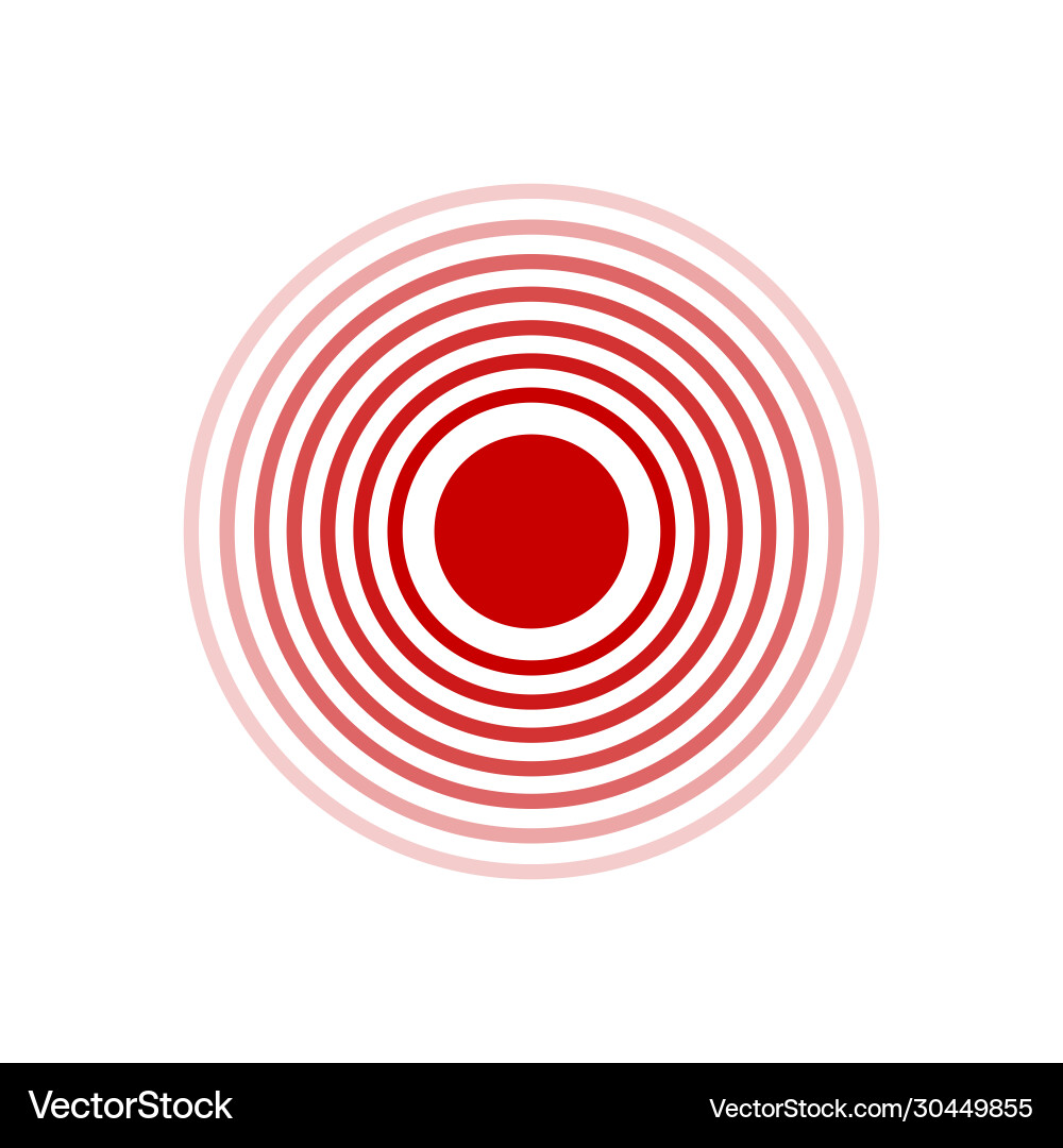 Pain circle Royalty Free Vector Image - VectorStock