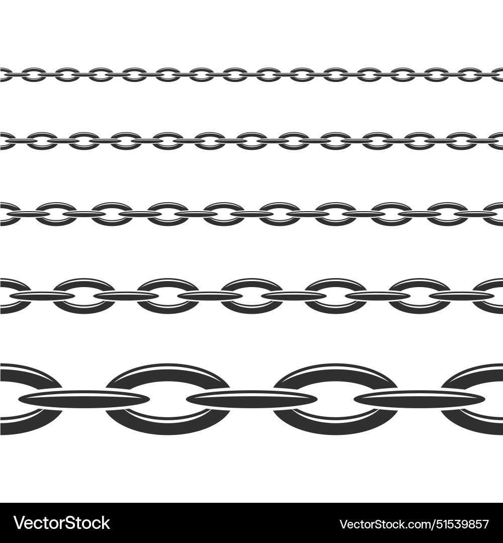 Black chain frame template eps 10 Royalty Free Vector Image