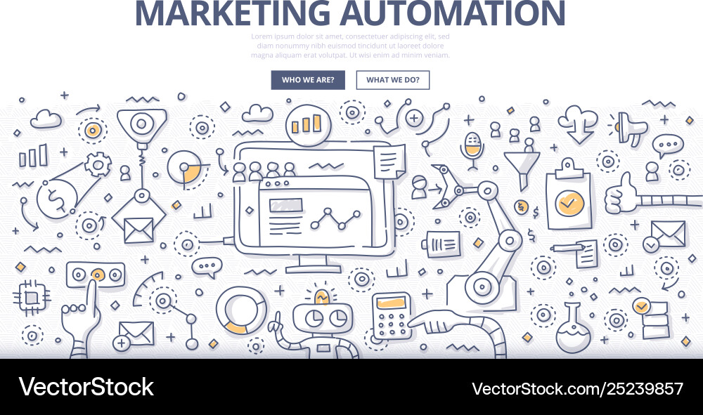 Automation of Repetitive Process Vector Images (over 110)