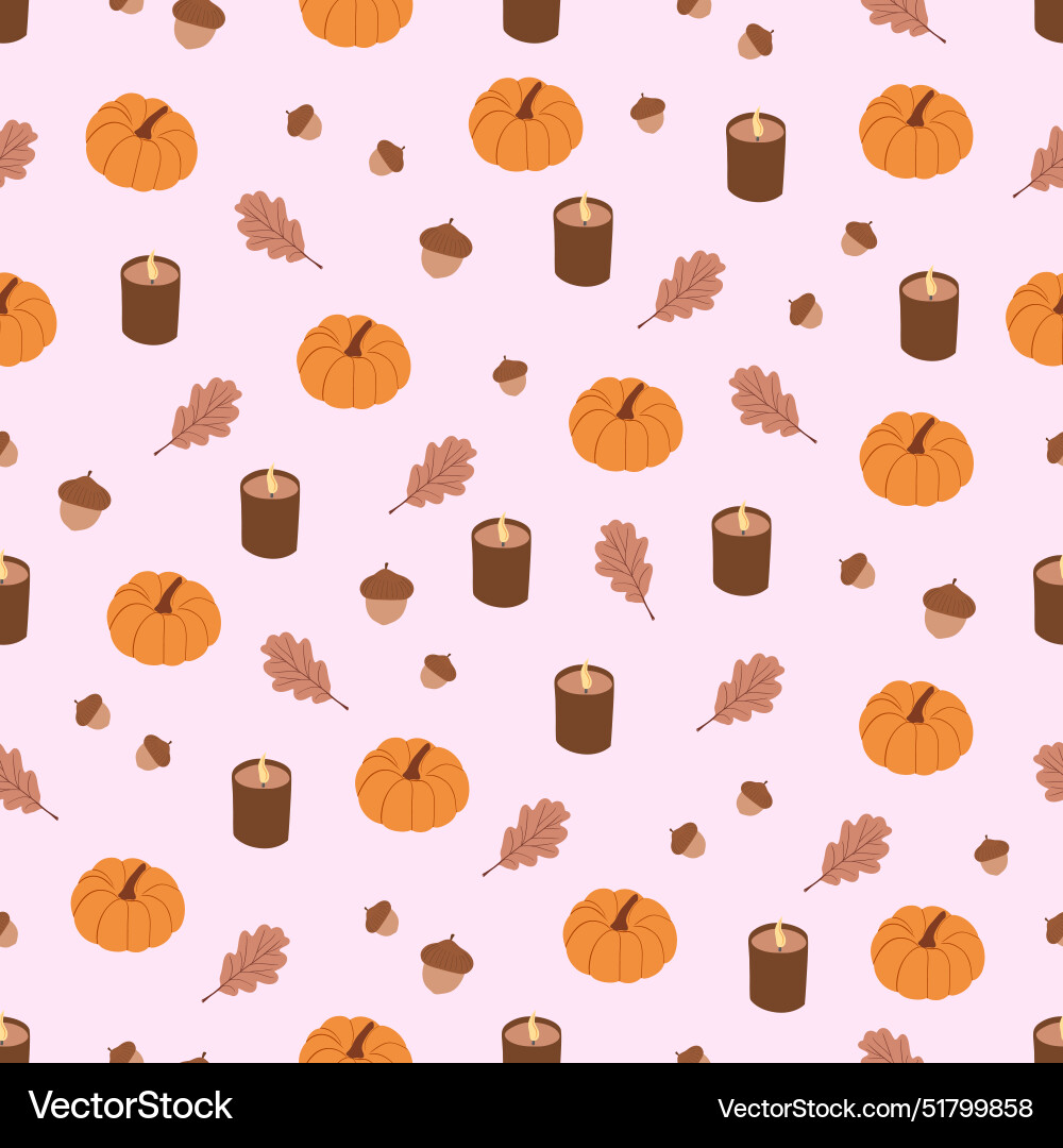 Autumn seamless pattern Royalty Free Vector Image