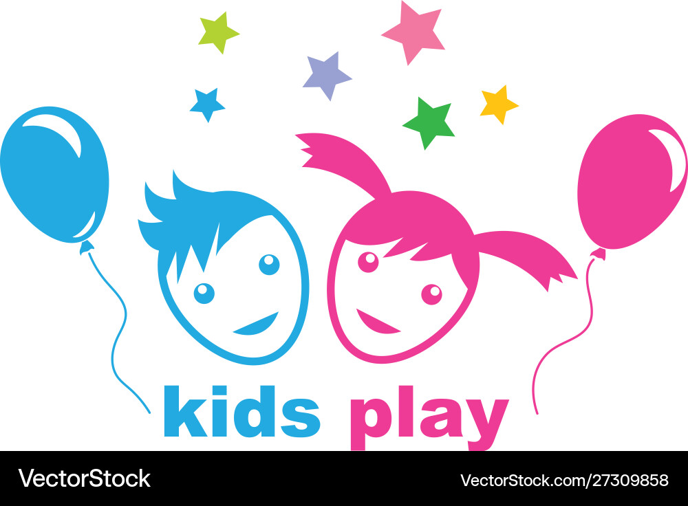 Kids icon logo Royalty Free Vector Image - VectorStock