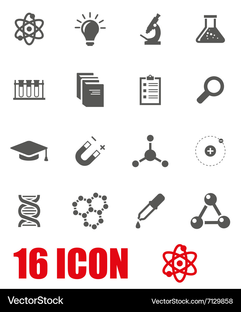 Science Icon Set - Molecular & Lab Royalty Free Vector