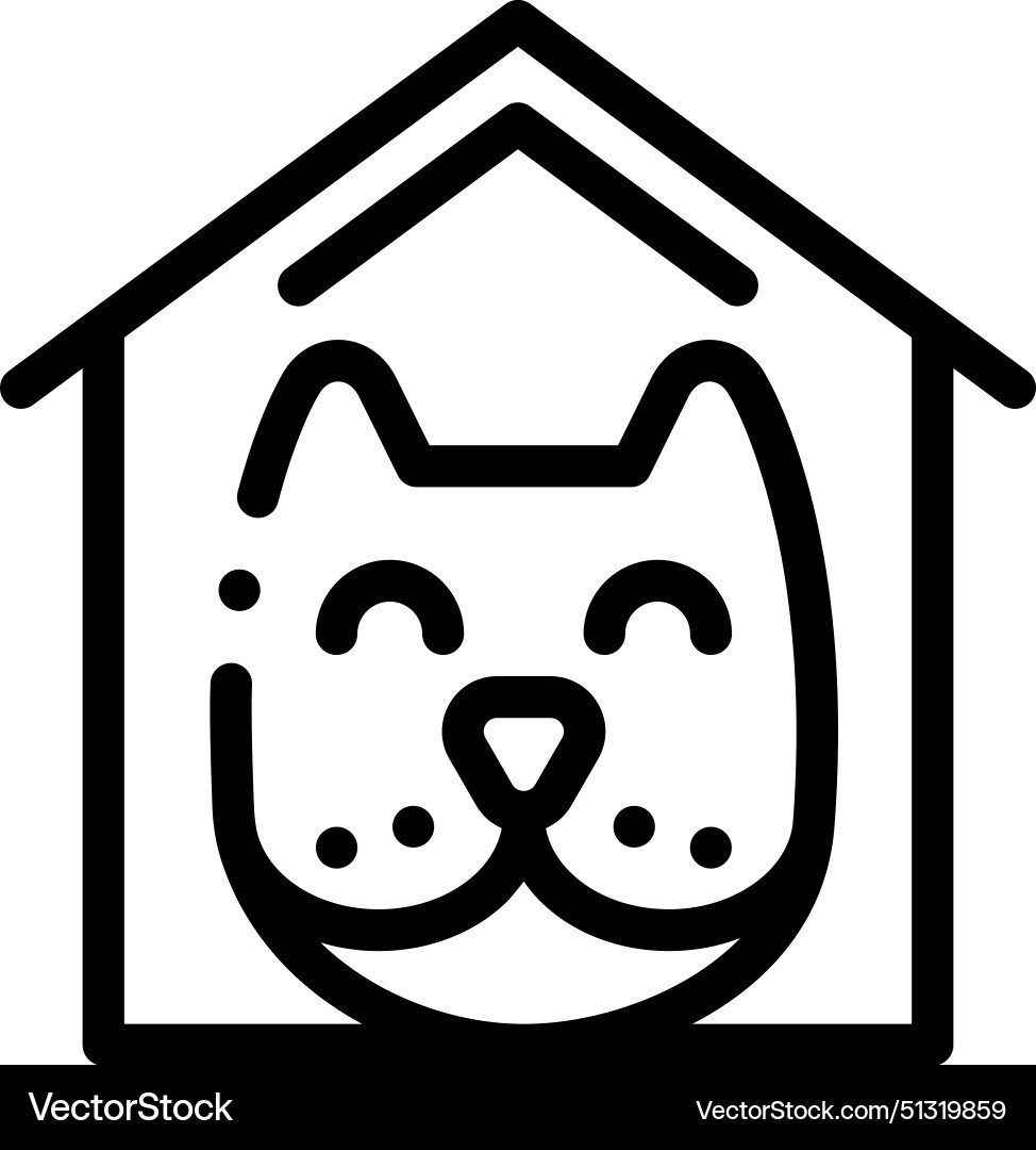 Adopt icon thin linear style design isolated Vector Image Adopt icon thin linear style design isolated Vector Image