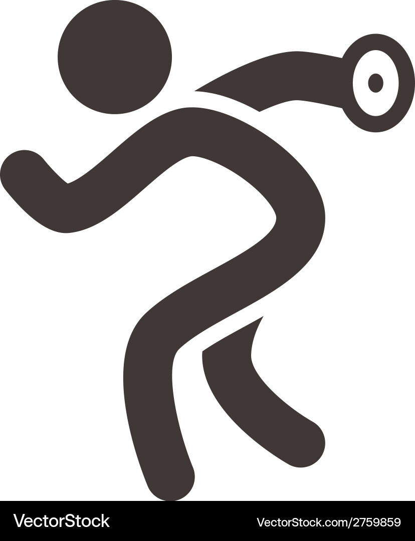 Discus throw icon Royalty Free Vector Image - VectorStock