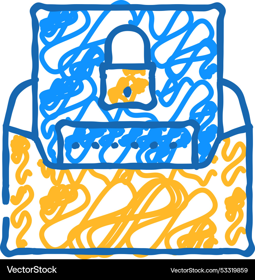 Forgot password icon doodle Royalty Free Vector Image