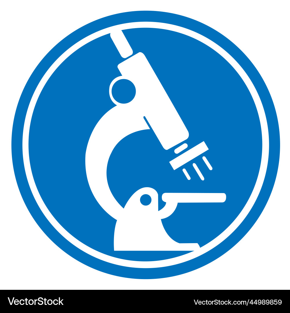 Microscope logo design templatelogo Royalty Free Vector