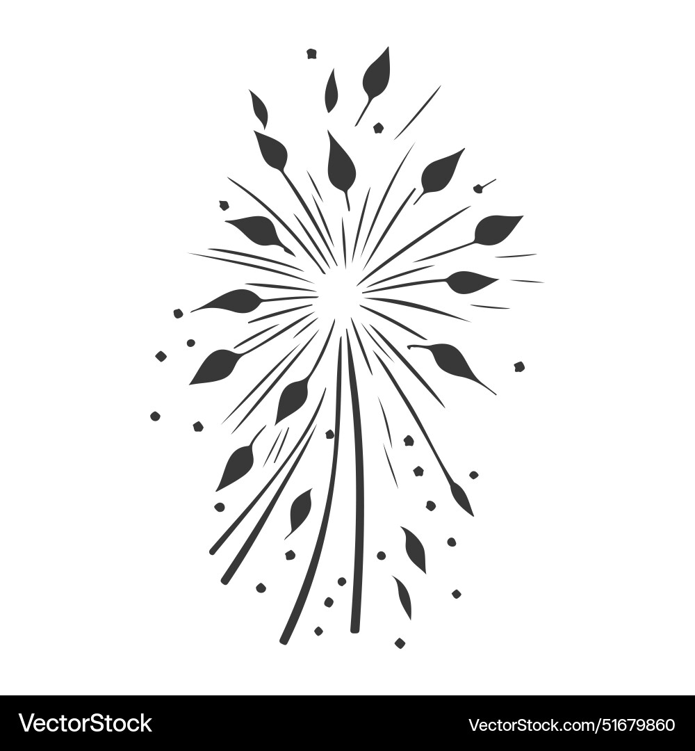 Fireworks abstract new year grey Royalty Free Vector Image