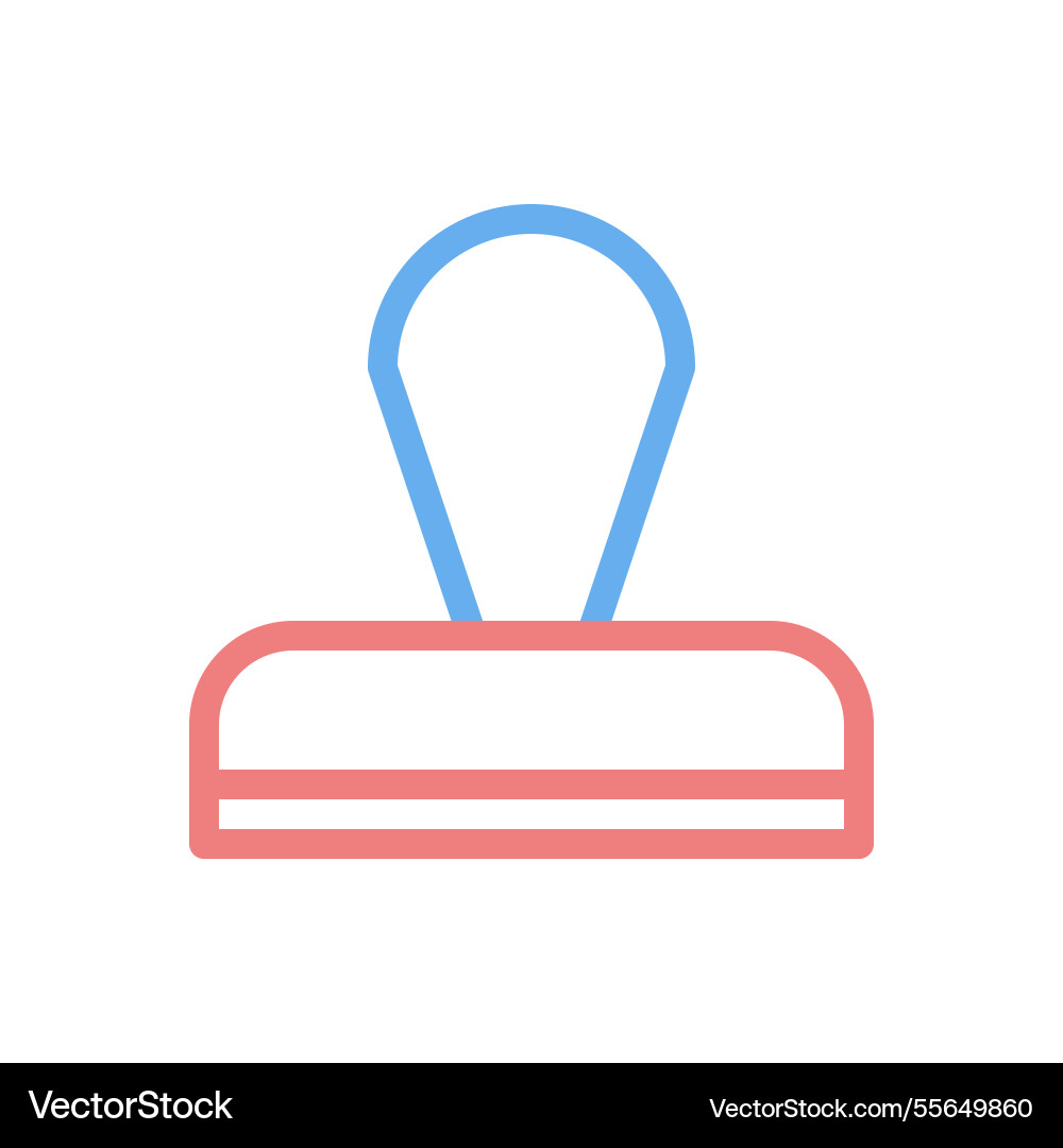 Official stamp icon approved and verification Vector Image