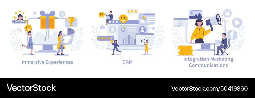 Strategic approaches in marketing concept Vector Image