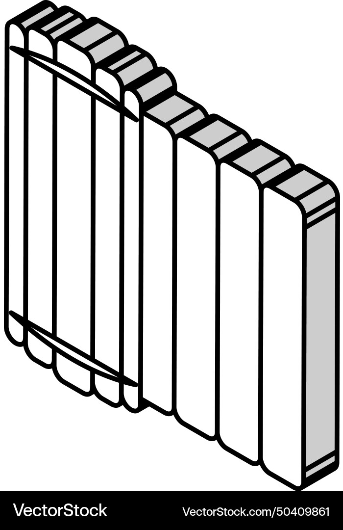 Bamboo scroll taoism isometric icon Royalty Free Vector