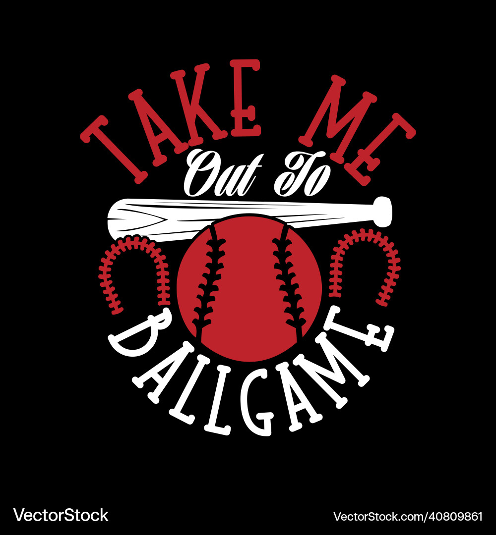 Baseball Game Lettering Royalty Free Vector Image