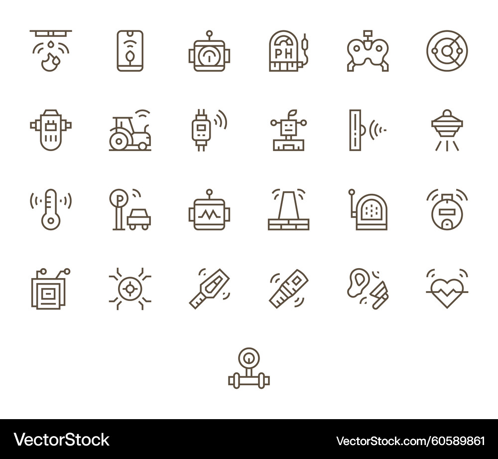 Sensor icons Vector Images & Graphics for Commercial Use | VectorStock