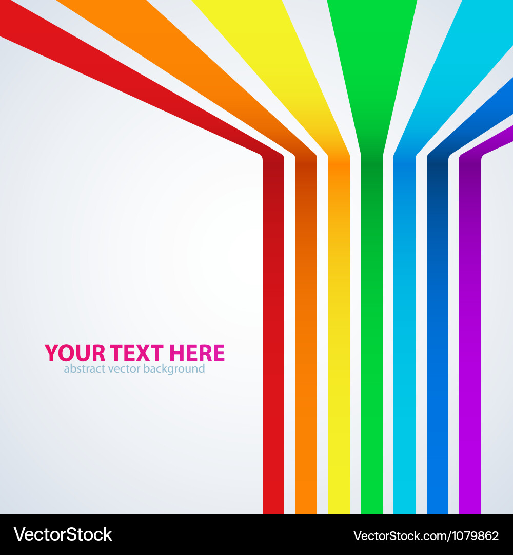 Rainbow lines background Royalty Free Vector Image