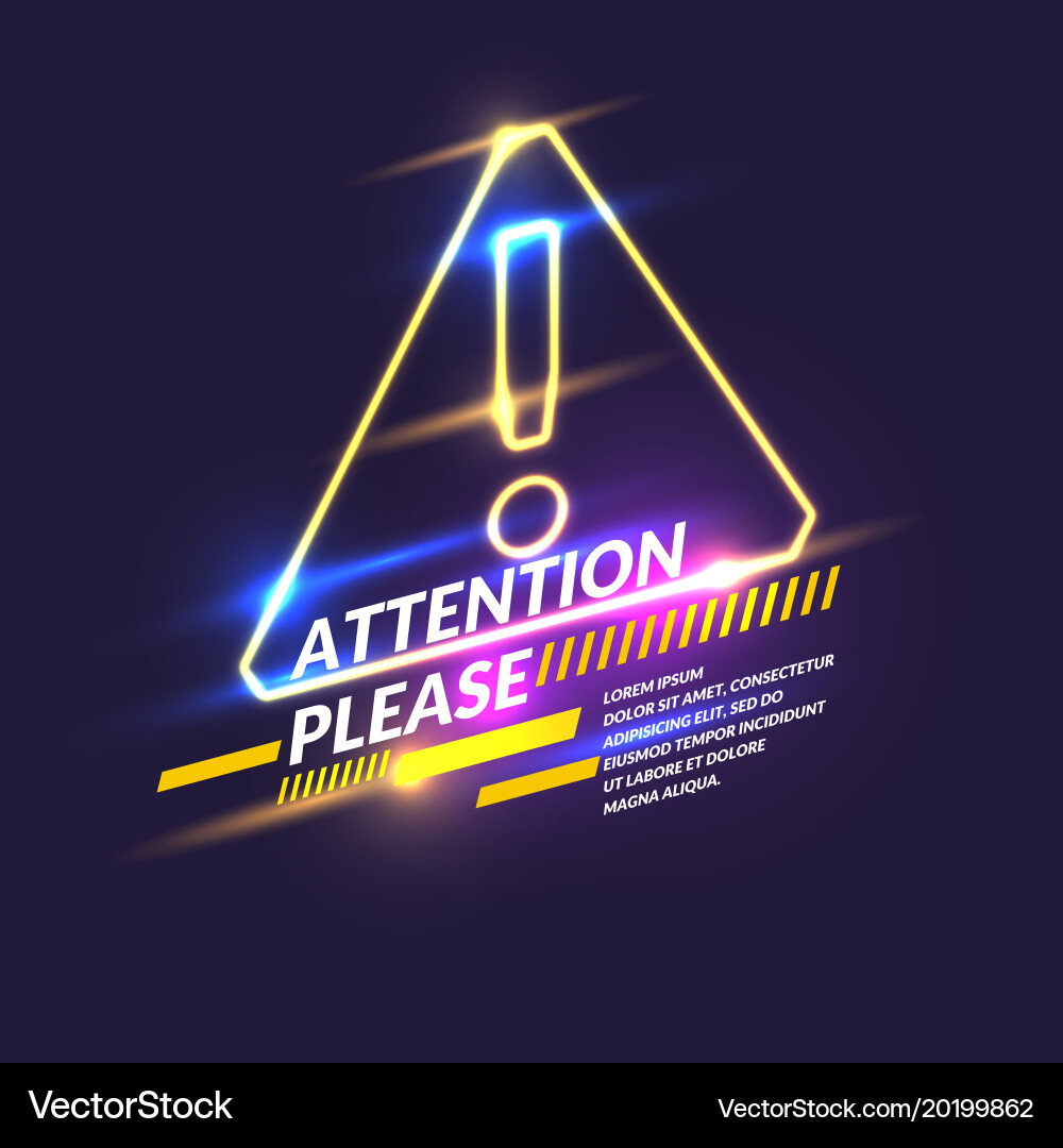 Warning Sign - Stop Danger – Royalty-Free Vector | VectorStock