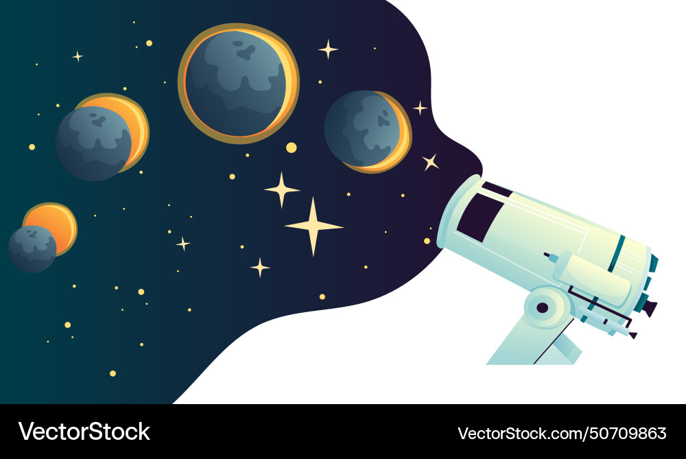 Solar eclipse background cycle Royalty Free Vector Image