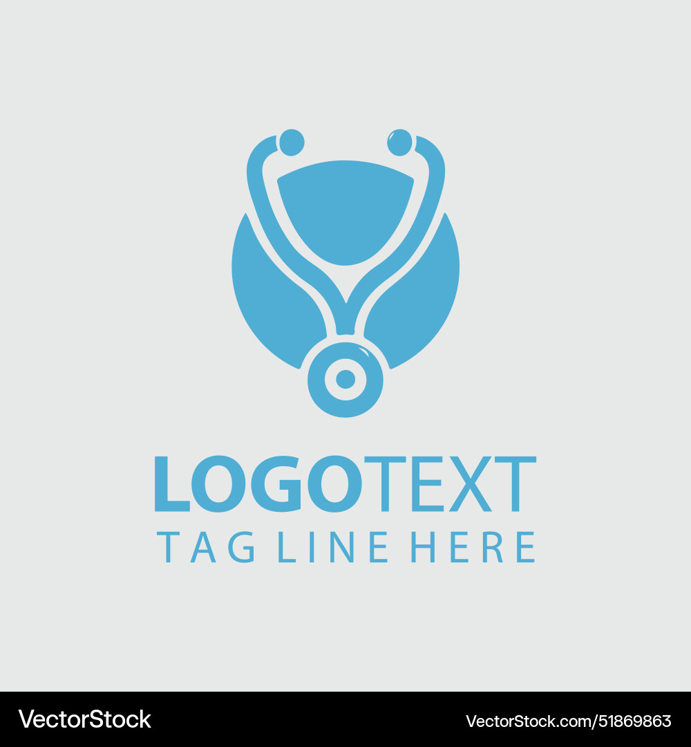 Stethoscope logo Royalty Free Vector Image - VectorStock