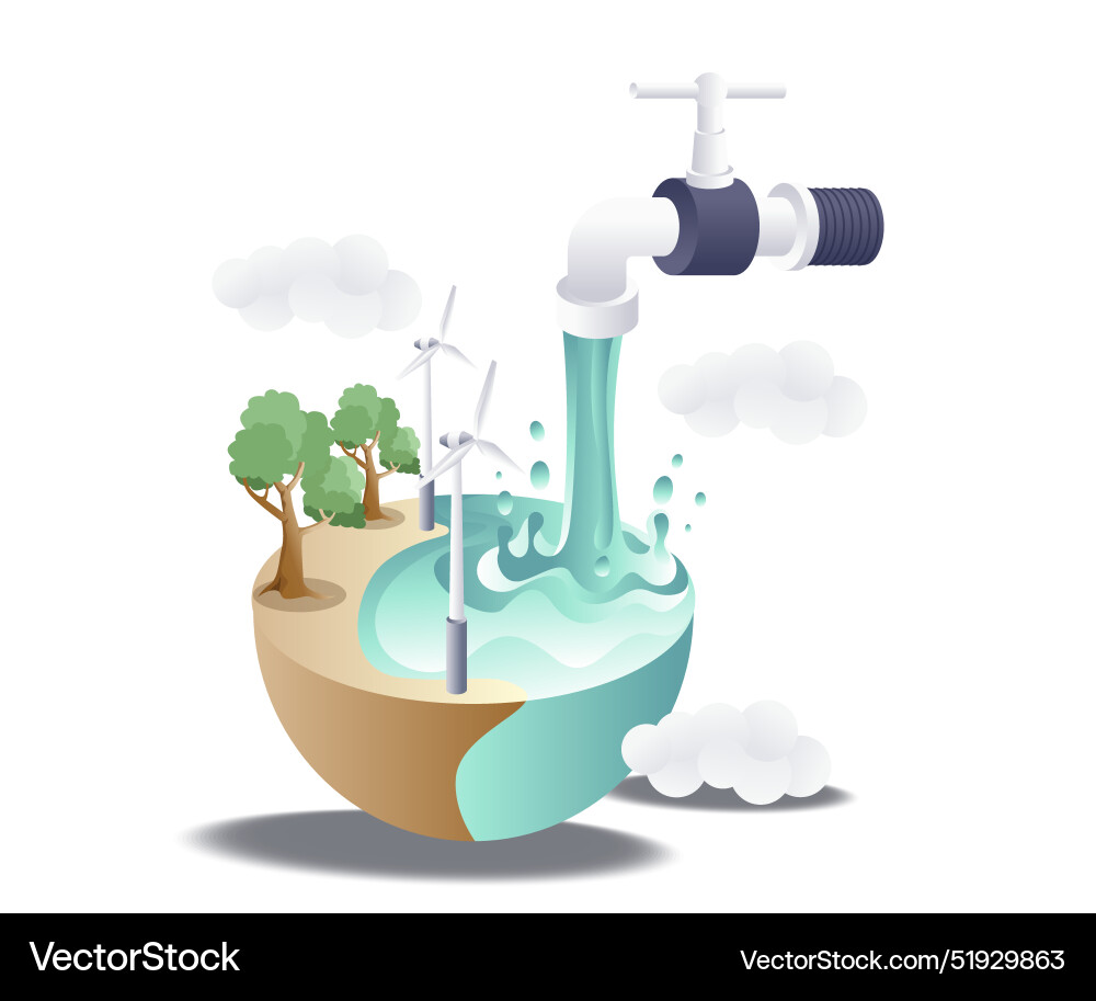 World water day celebrate water conservation Vector Image