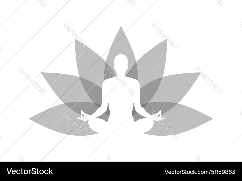 Yoga logo Royalty Free Vector Image - VectorStock