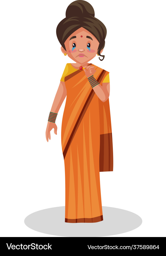 Göttin Sita Cartoon Charakter Lizenzfreies Vektorbild