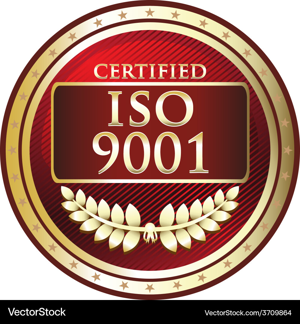 Iso 9001 Royalty Free Vector Image - VectorStock