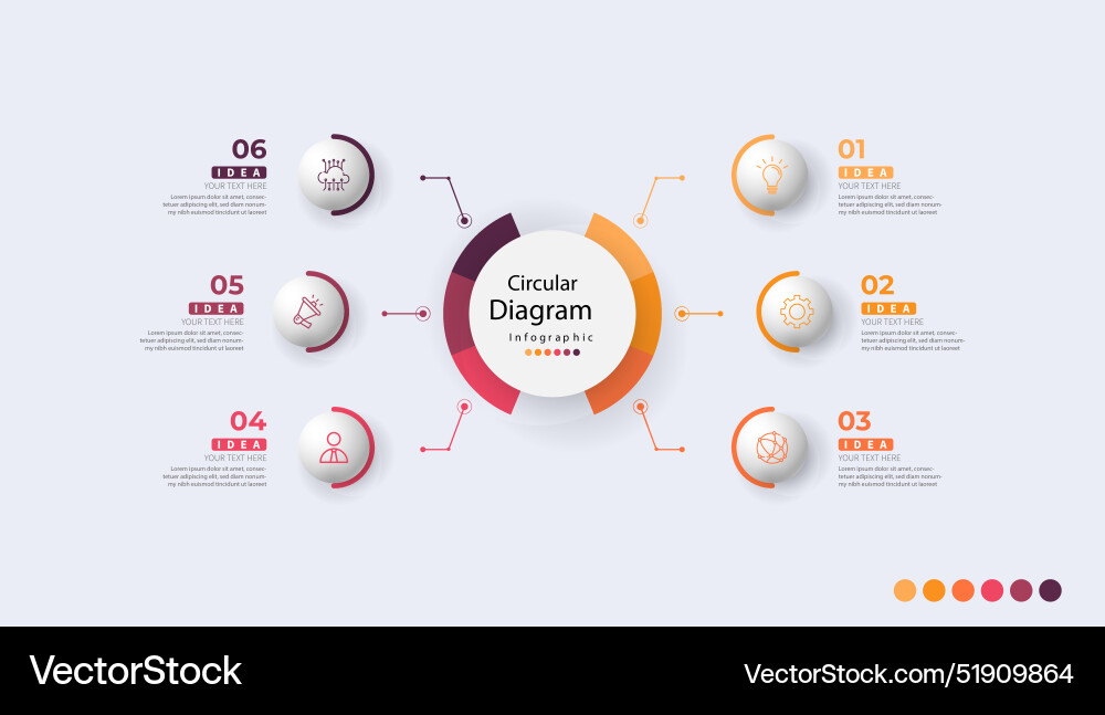 Modern infographic design template Royalty Free Vector Image