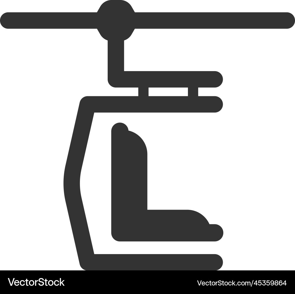 Ski lift icon Royalty Free Vector Image - VectorStock