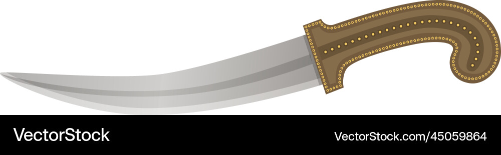 Uae knife sword composition Royalty Free Vector Image