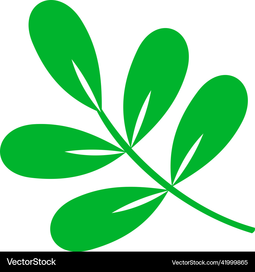 Green branch icon tree symbol nature sign Vector Image