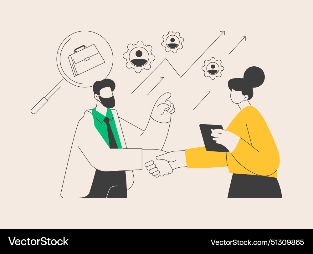 Human relations abstract concept Royalty Free Vector Image
