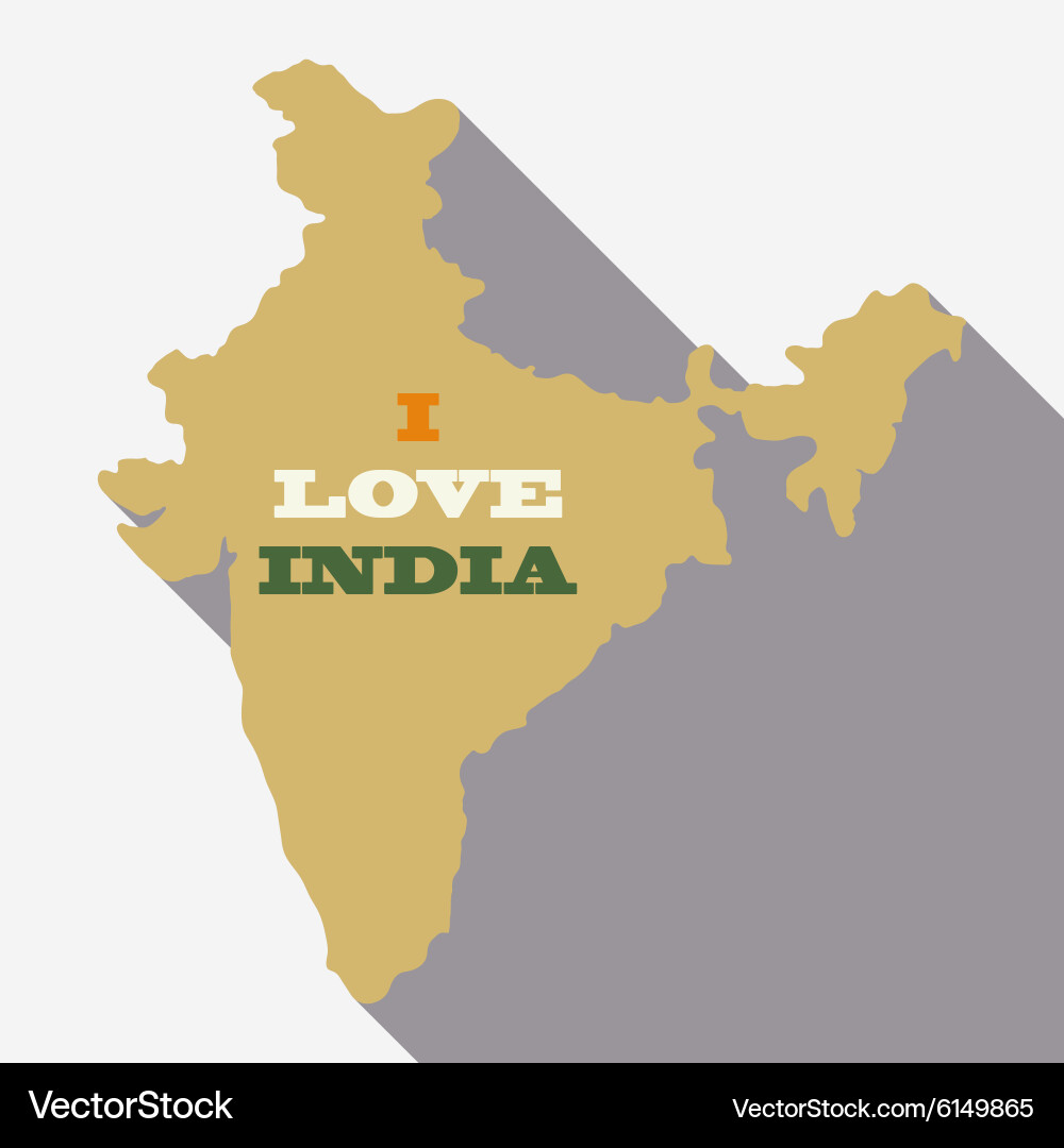 India map Royalty Free Vector Image - VectorStock