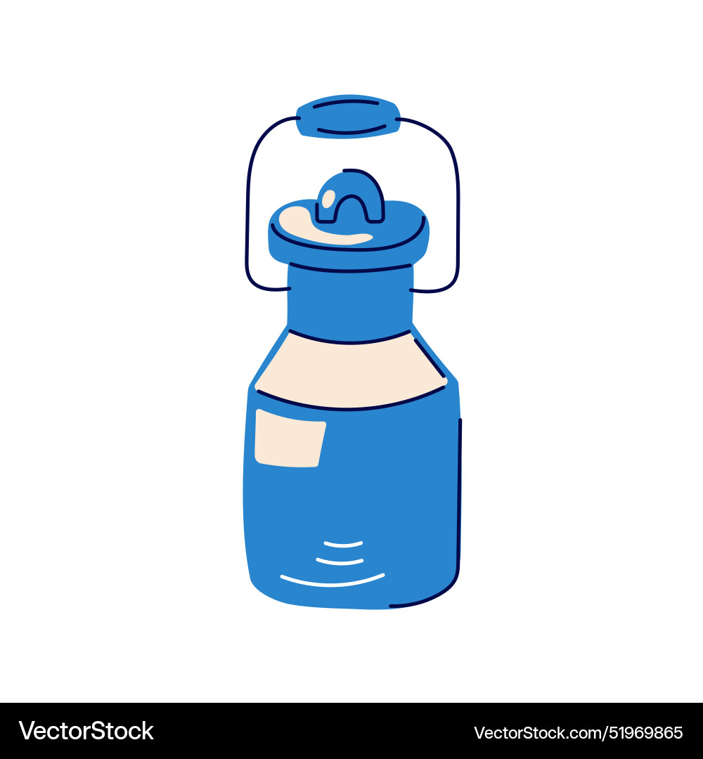 Milk can in flat style metal container old Vector Image