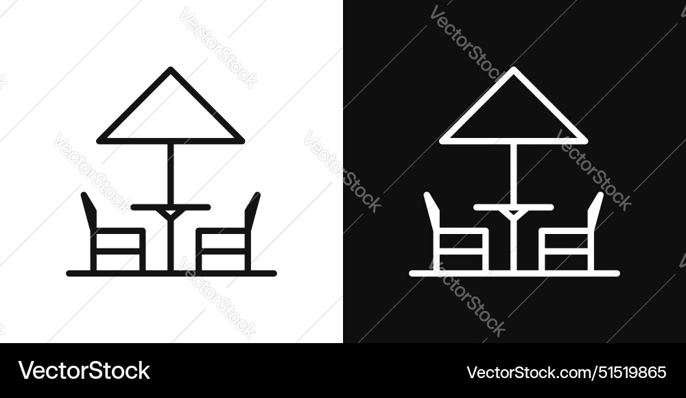 Terrace icon Royalty Free Vector Image - VectorStock