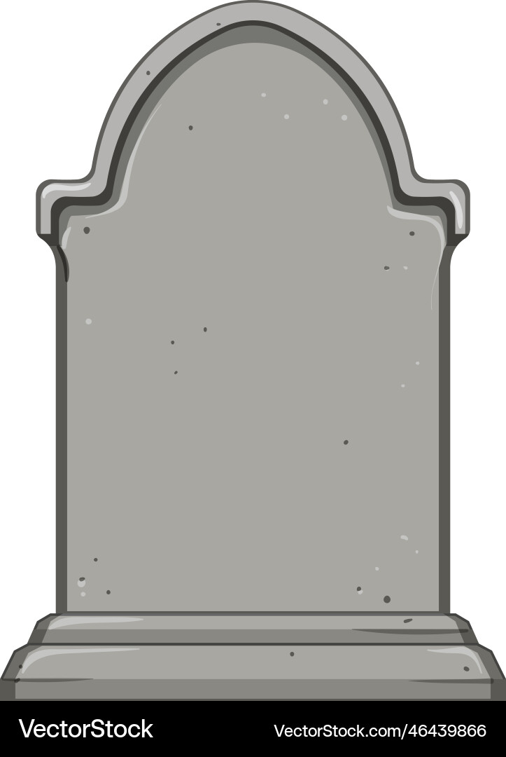 Cartoon Grave Headstone Royalty Free Vector Image