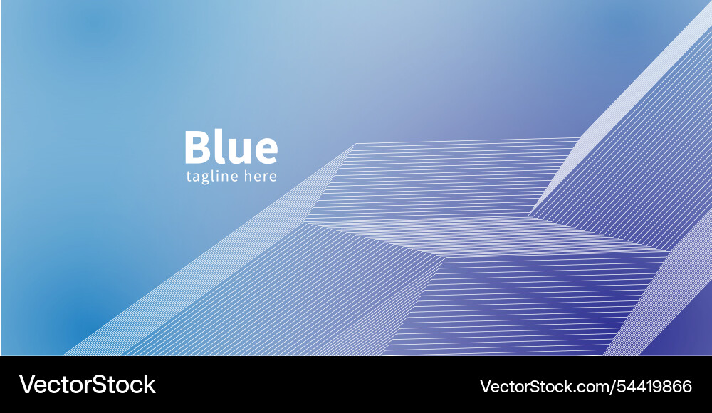 Gradient blue line background Royalty Free Vector Image