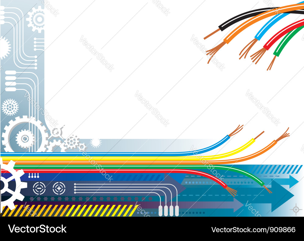 Industrial Automation Technology Background Vector Image