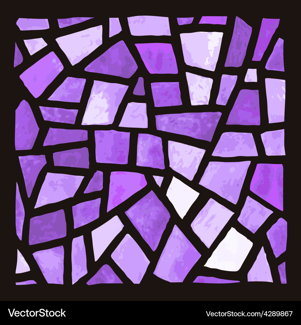 Mosaic Stained Glass Window Royalty Free Vector Image