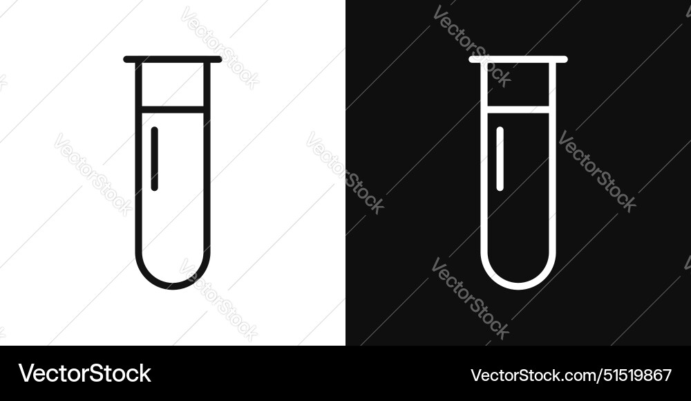 Test tube icon Royalty Free Vector Image - VectorStock