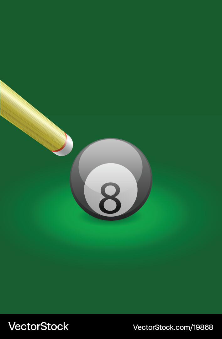 Billiard ball Royalty Free Vector Image - VectorStock