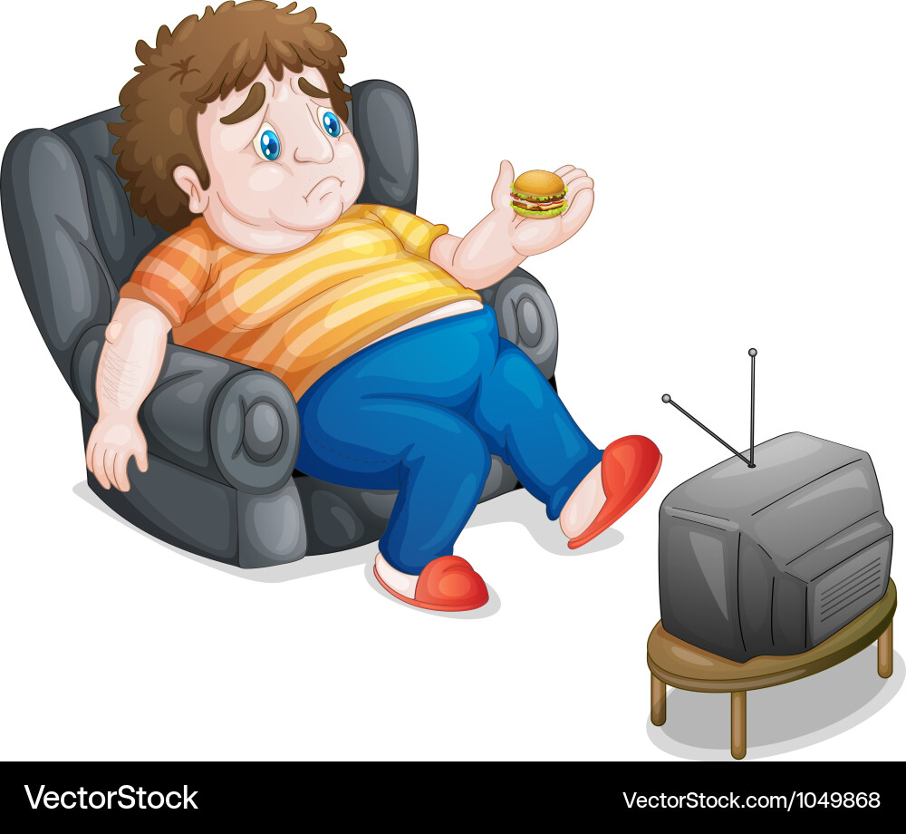 Couch potato Royalty Free Vector Image - VectorStock