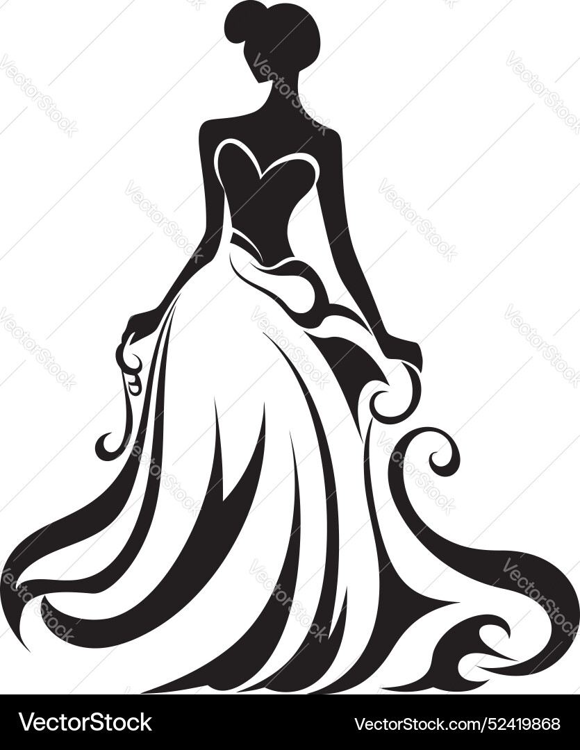 Couture vision black logo icon glamorous threads Vector Image