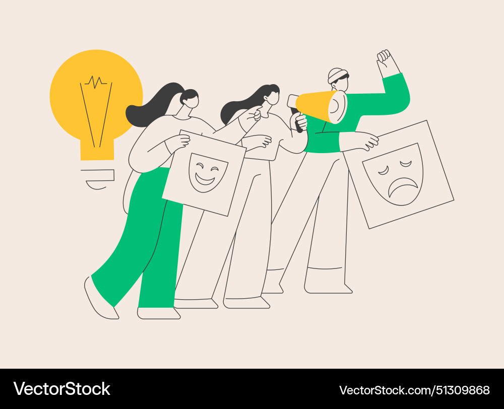 Social change abstract concept Royalty Free Vector Image